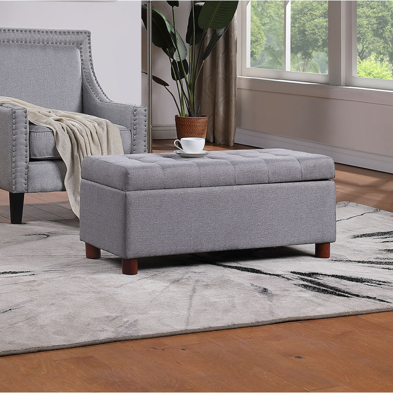 Latitude Run® Abdulwahab Upholstered Flip Top Storage Bench Wayfair